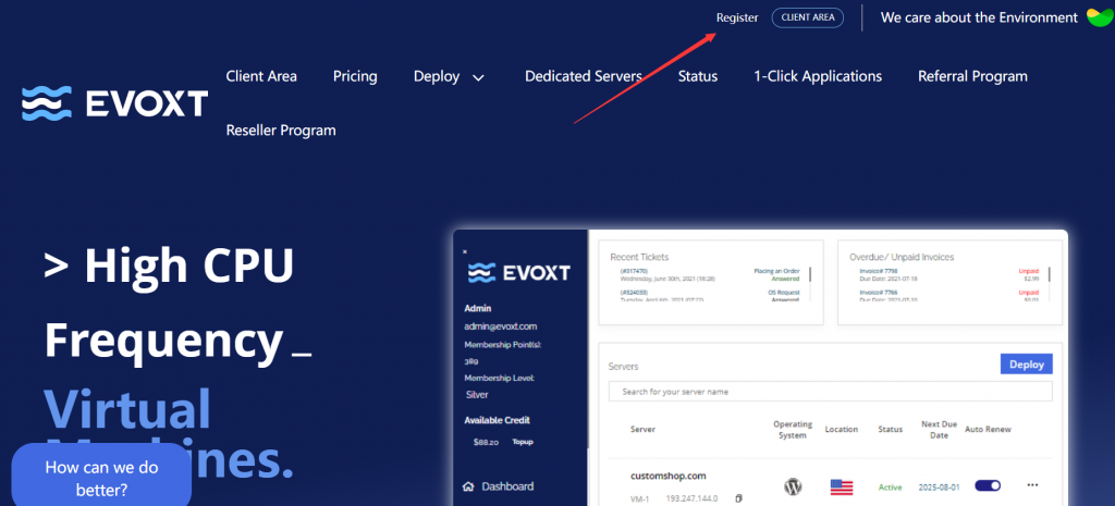 Evoxt VPS购买指南 – 亚马逊联盟客